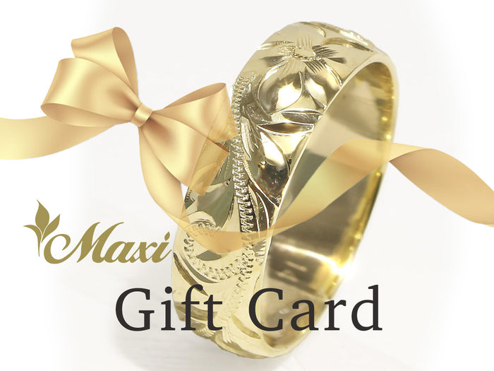 Gift Card ギフトカード – Maxi Hawaiian Jewelry マキシ ハワイアンジュエリー ハワイ本店