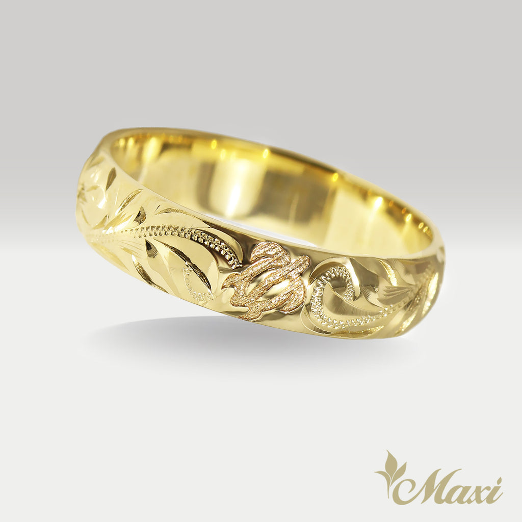 5mm Honu_Hawaiian Sea Turtle Ring [14K/18K Gold/Platinum] – Maxi ...
